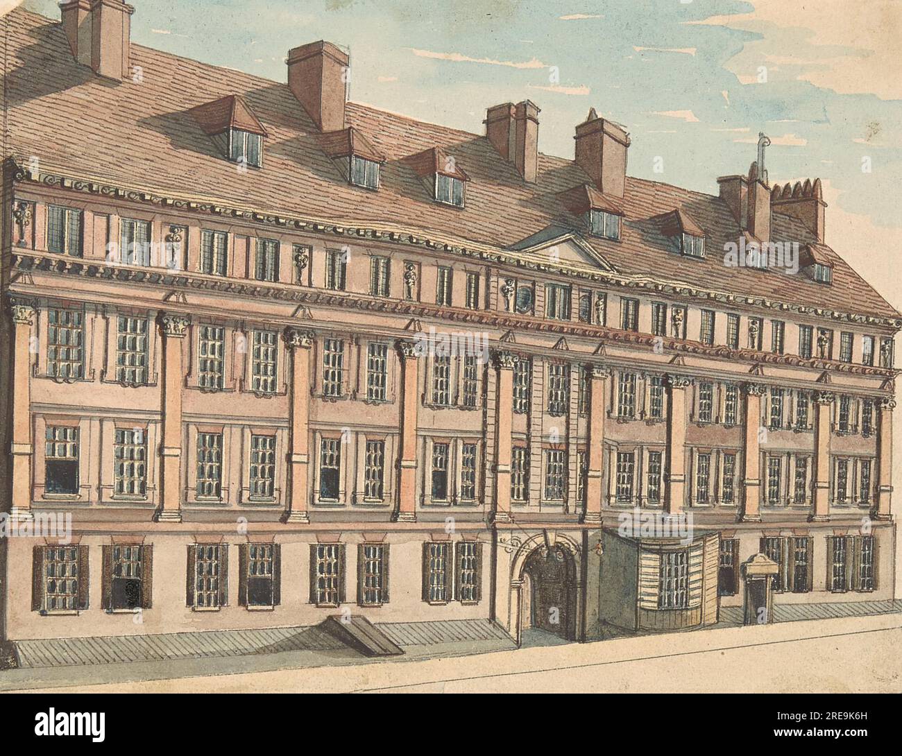 Furnival's Inn between 1794 and 1800 by Samuel Ireland Stock Photo - Alamy