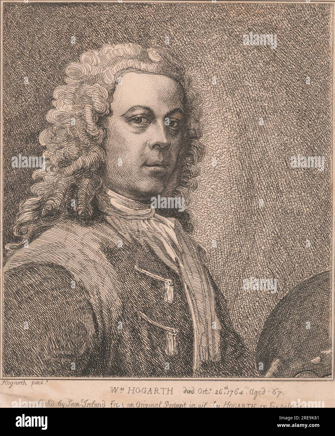 Wm. Hogarth died Octr. 26th 1764 Aged 67 by Samuel Ireland Stock Photo ...
