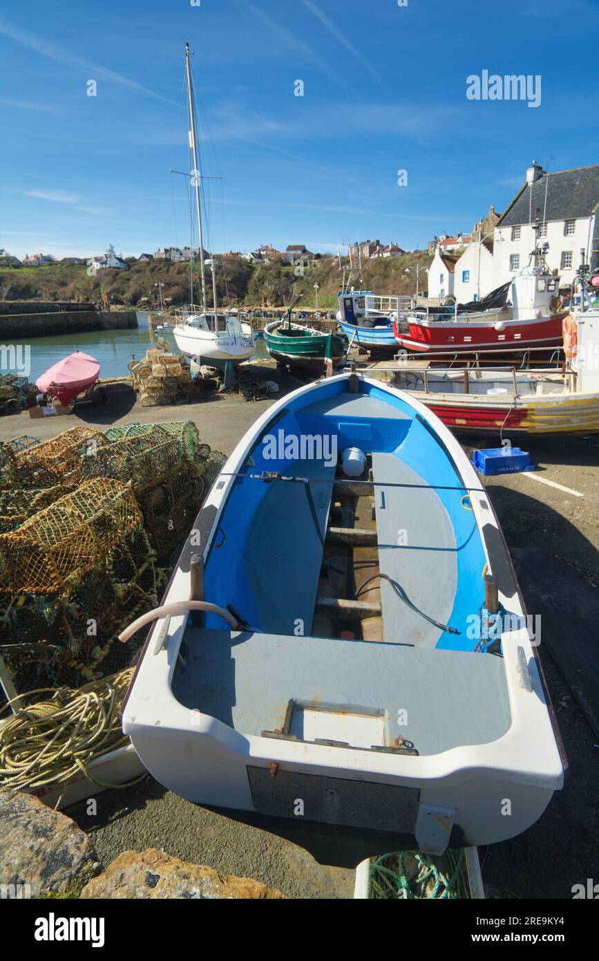 Crail harbour. Crail is one of the East Neuk of Fife's ancient pantiled ...