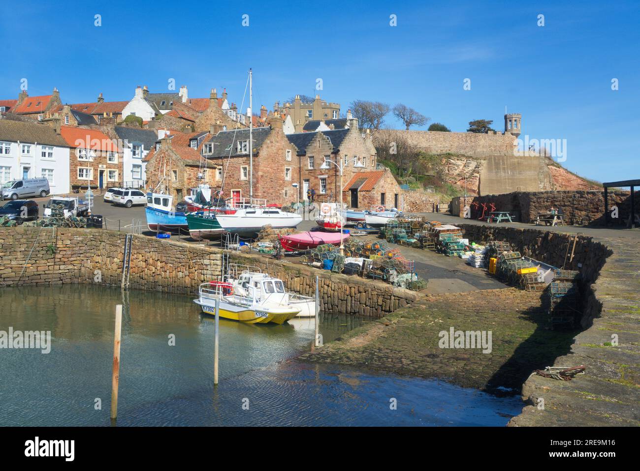 Crail harbour. Crail is one of the East Neuk of Fife's ancient pantiled ...