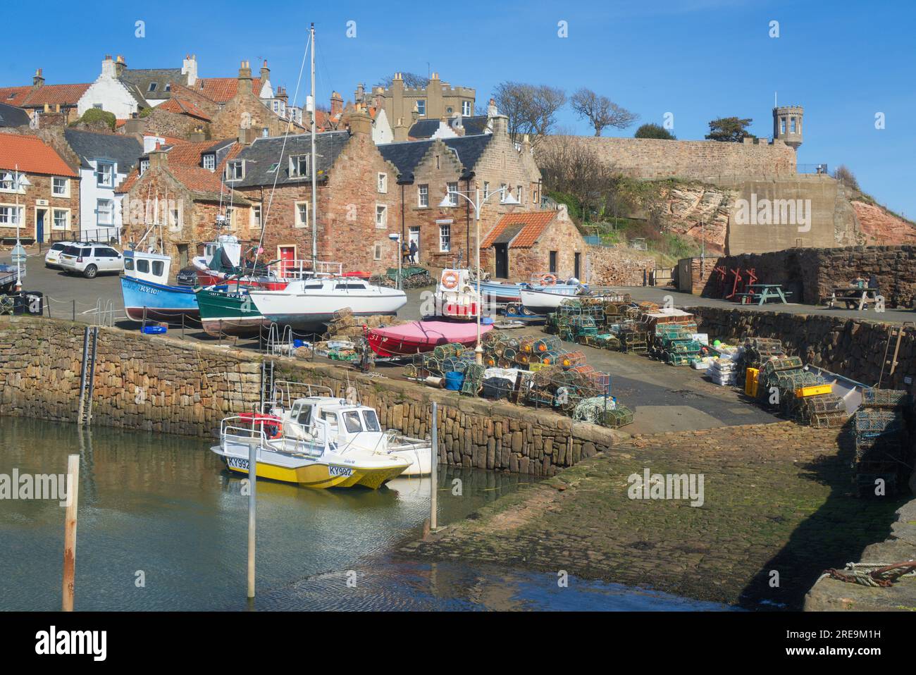Crail harbour. Crail is one of the East Neuk of Fife's ancient pantiled ...