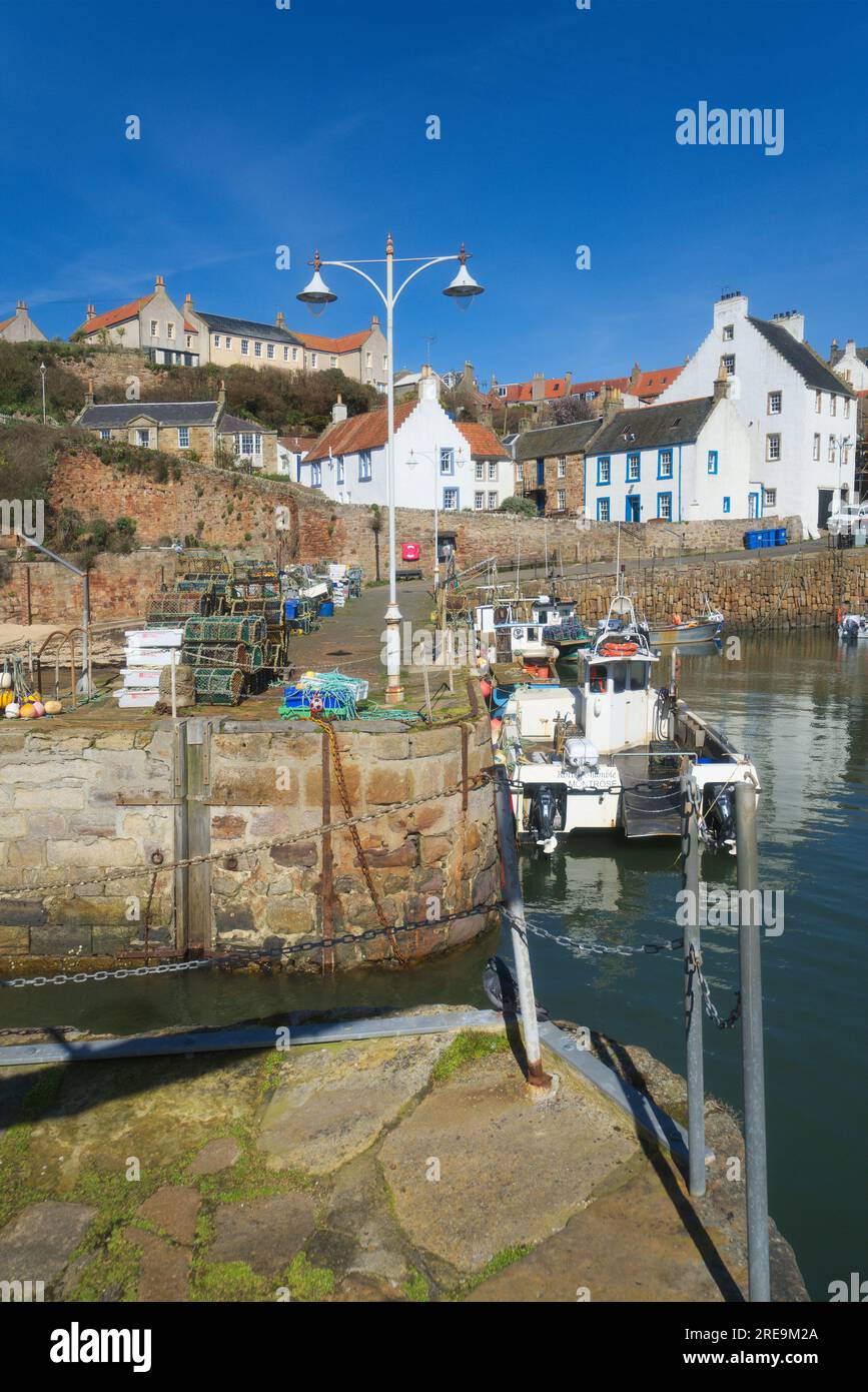 Crail harbour. Crail is one of the East Neuk of Fife's ancient pantiled ...