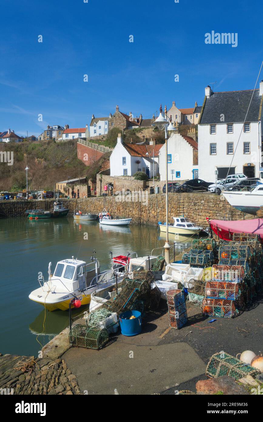 Crail harbour. Crail is one of the East Neuk of Fife's ancient pantiled ...