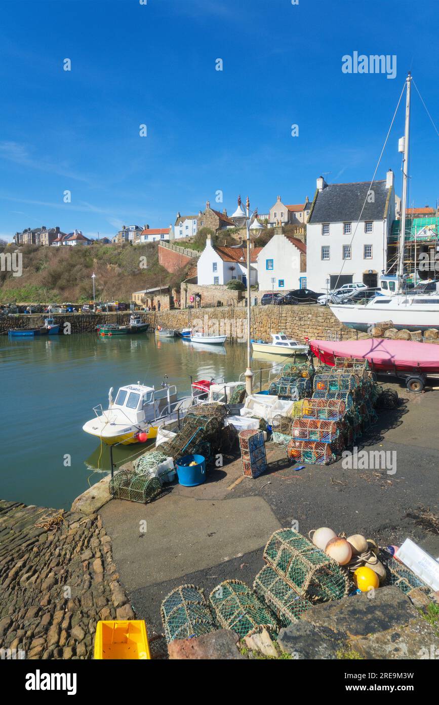 Crail harbour. Crail is one of the East Neuk of Fife's ancient pantiled ...