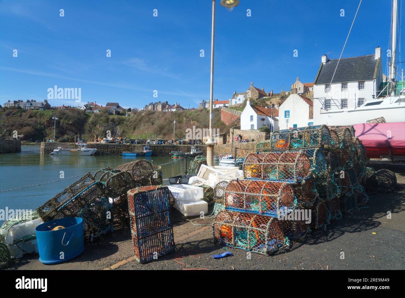 Crail harbour. Crail is one of the East Neuk of Fife's ancient pantiled ...
