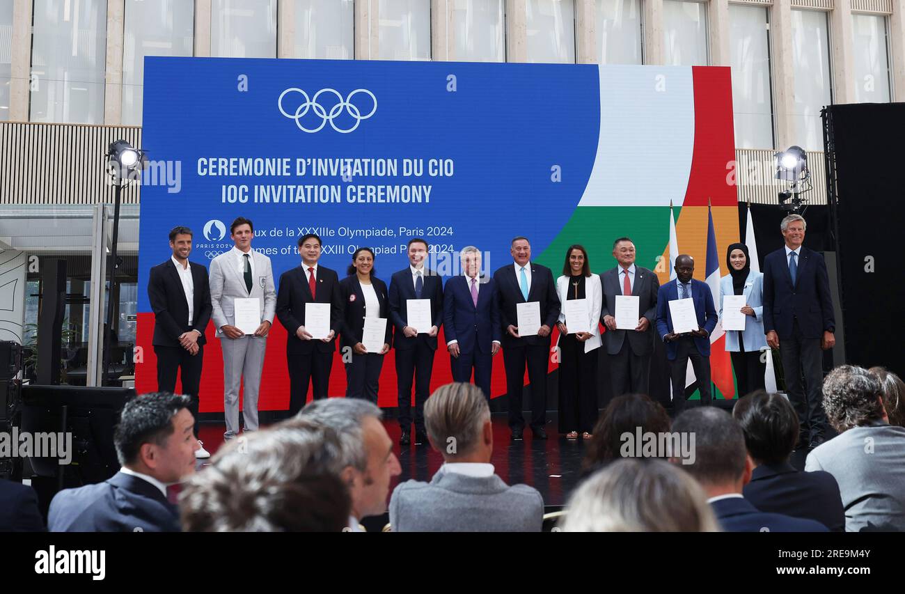 Paris 2024 olympics opening ceremony hi-res stock photography and ...