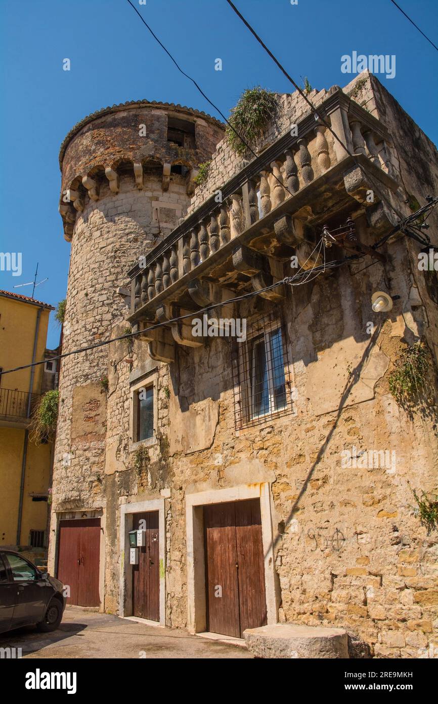 The historic 16th century Castle Cambi in Kastel Kambelovac in Kastela ...