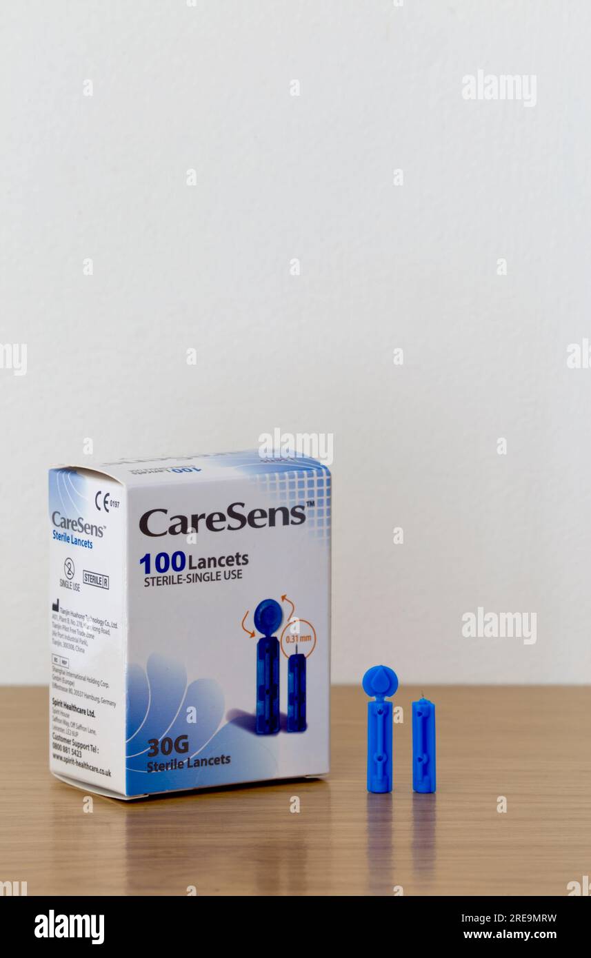 Blood lancets hi-res stock photography and images - Alamy