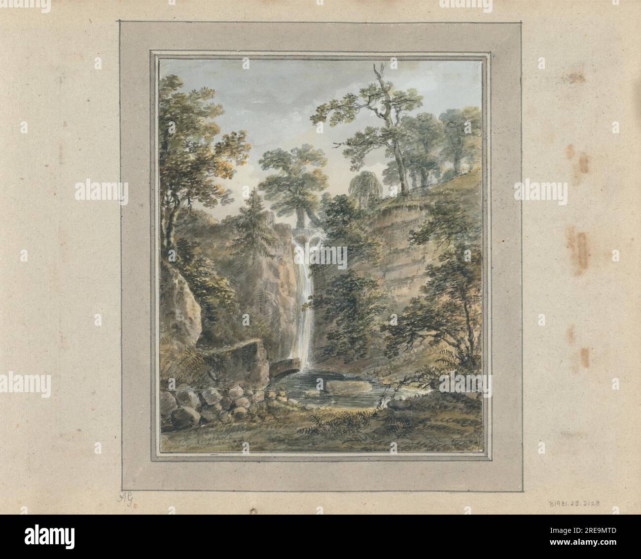 Views in England, Scotland and Wales: Park Cascade 1803 by Amos Green ...