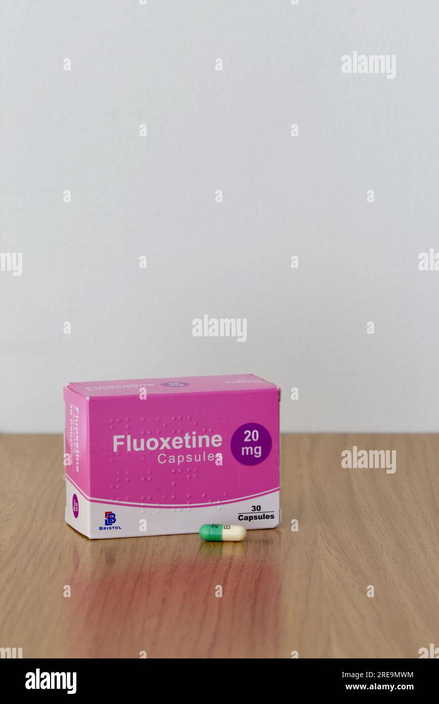 Fluoxetine antidepressant medication Stock Photo - Alamy