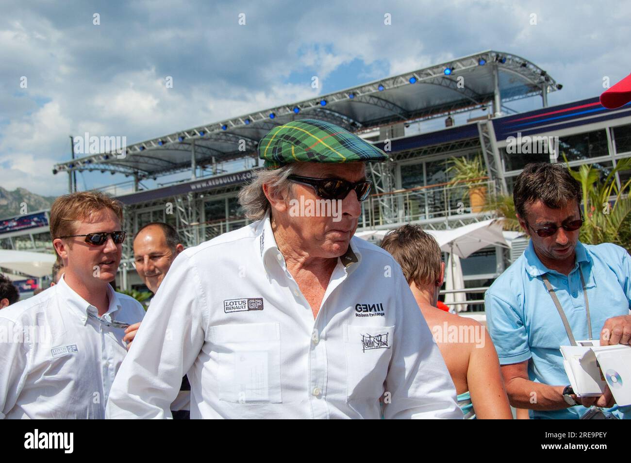 05/12/2011 (Monaco) Jackie Stewart arrives on the Port Hercules pier in ...