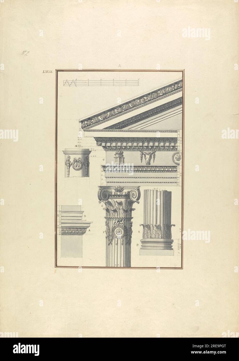 Details of a Composite Order from the Temple of Augustus at Mylasa ...