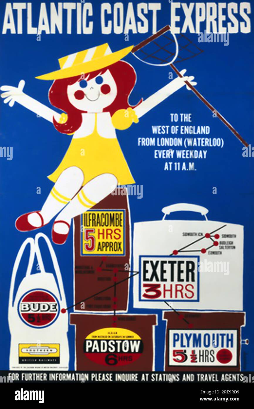 Steam train poster reproductions hi-res stock photography and images ...