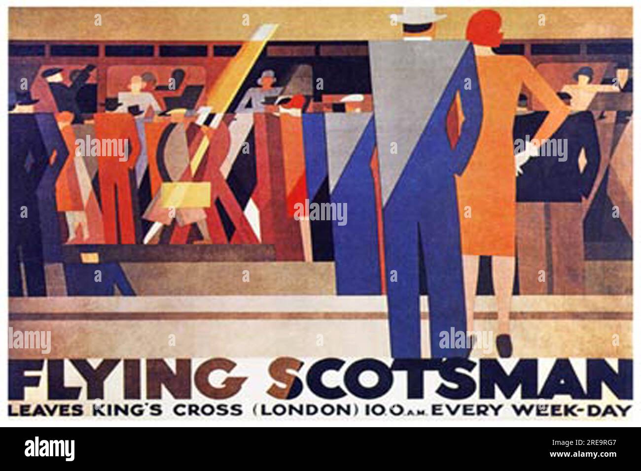 vintage reproduction railway travel posters Stock Photo - Alamy