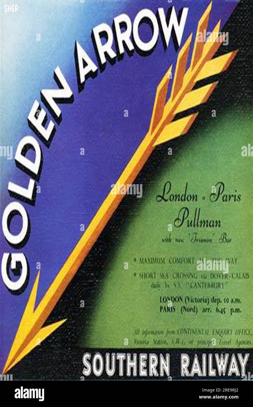 Vintage train destination posters hi-res stock photography and images ...