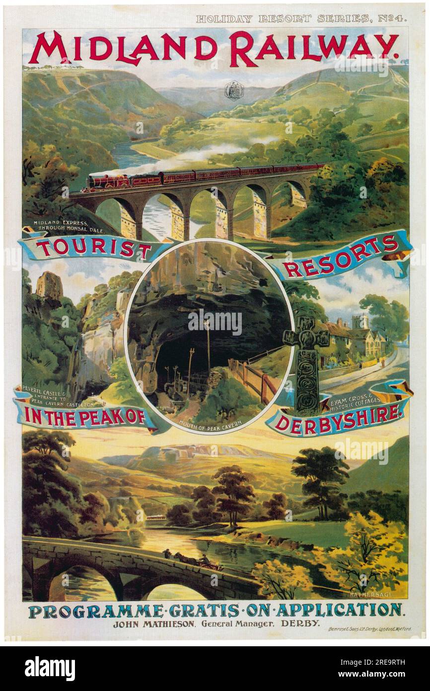 Vintage locomotive advertisements hi-res stock photography and images ...