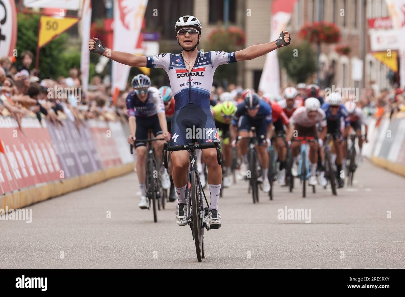 Mons, Belgium. 26th July, 2023. Italian Andrea Bagioli of Soudal Quick ...