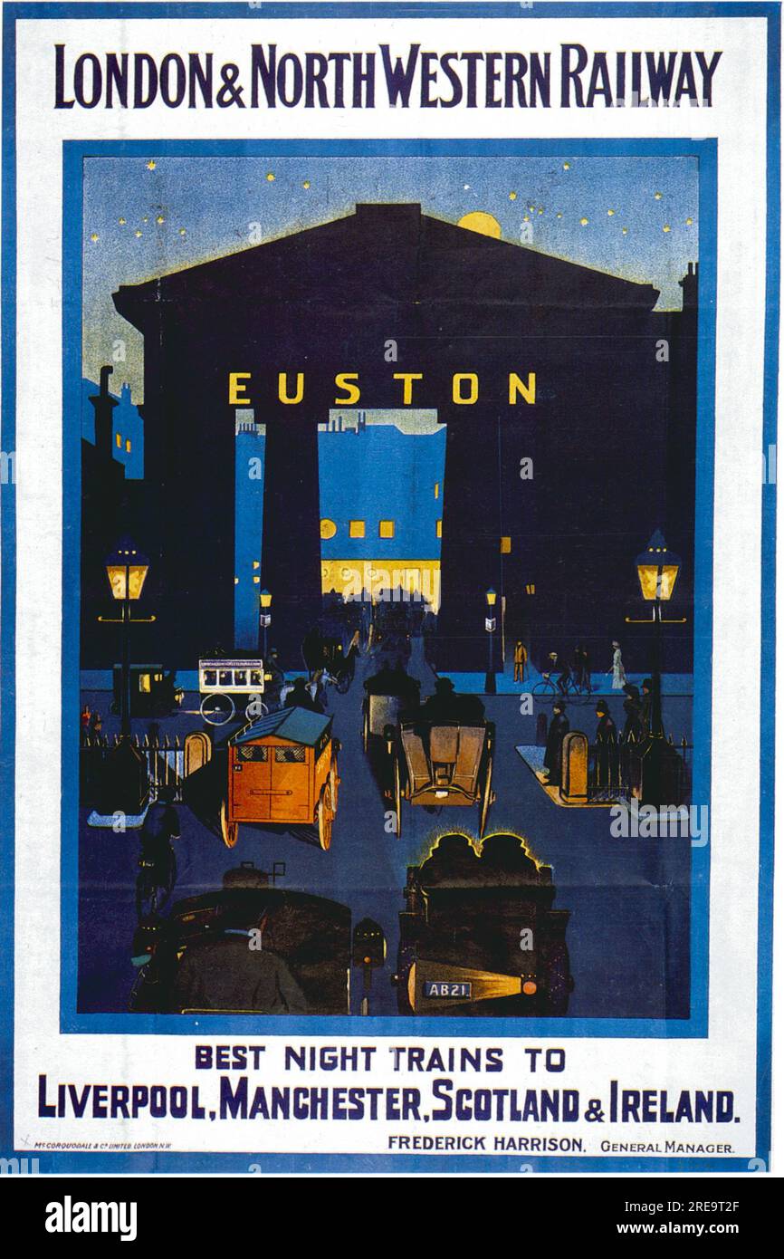 Vintage train destination posters hi-res stock photography and images ...