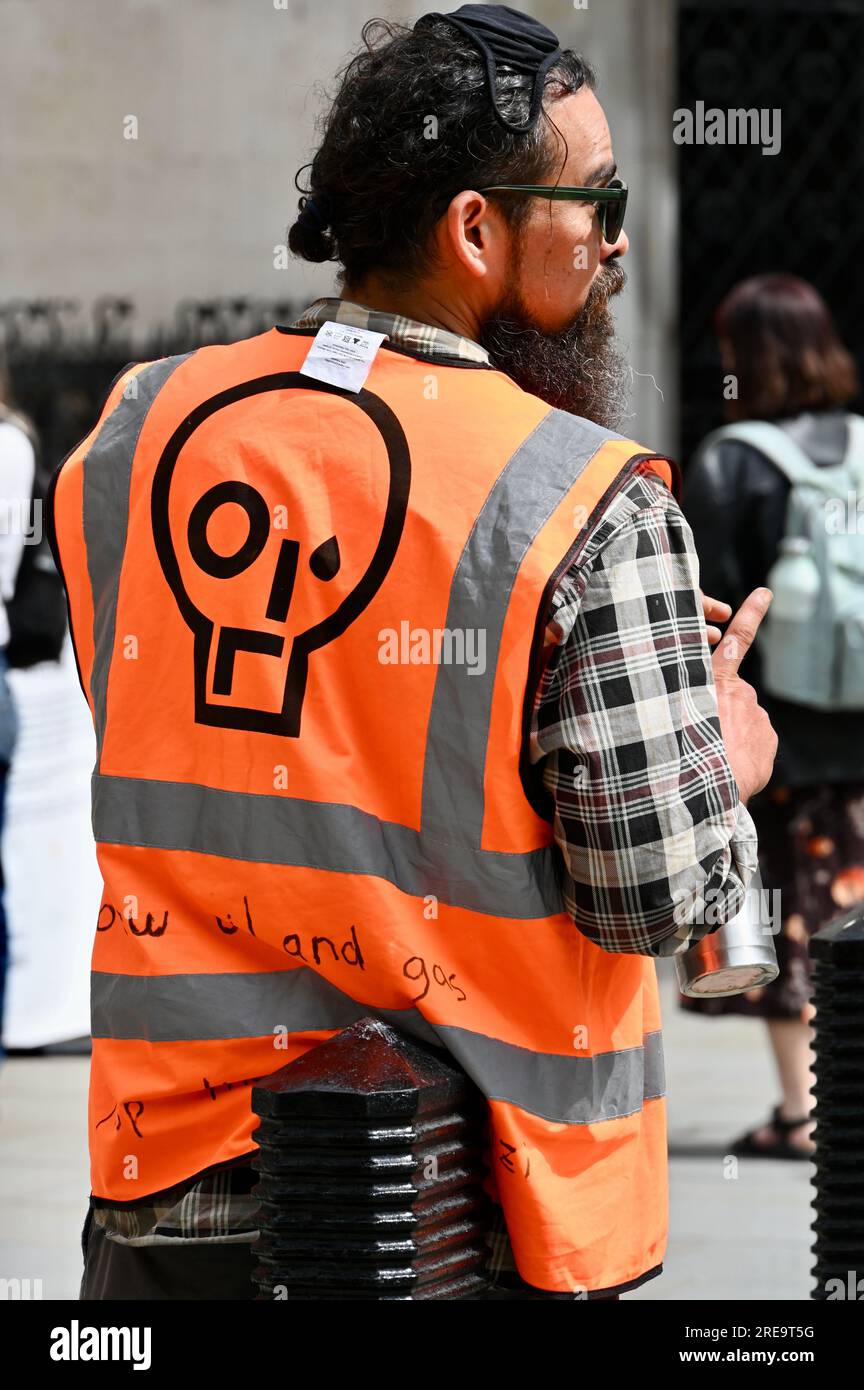 London, UK. Activists from Just Stop Oil gathered outside the Royal ...
