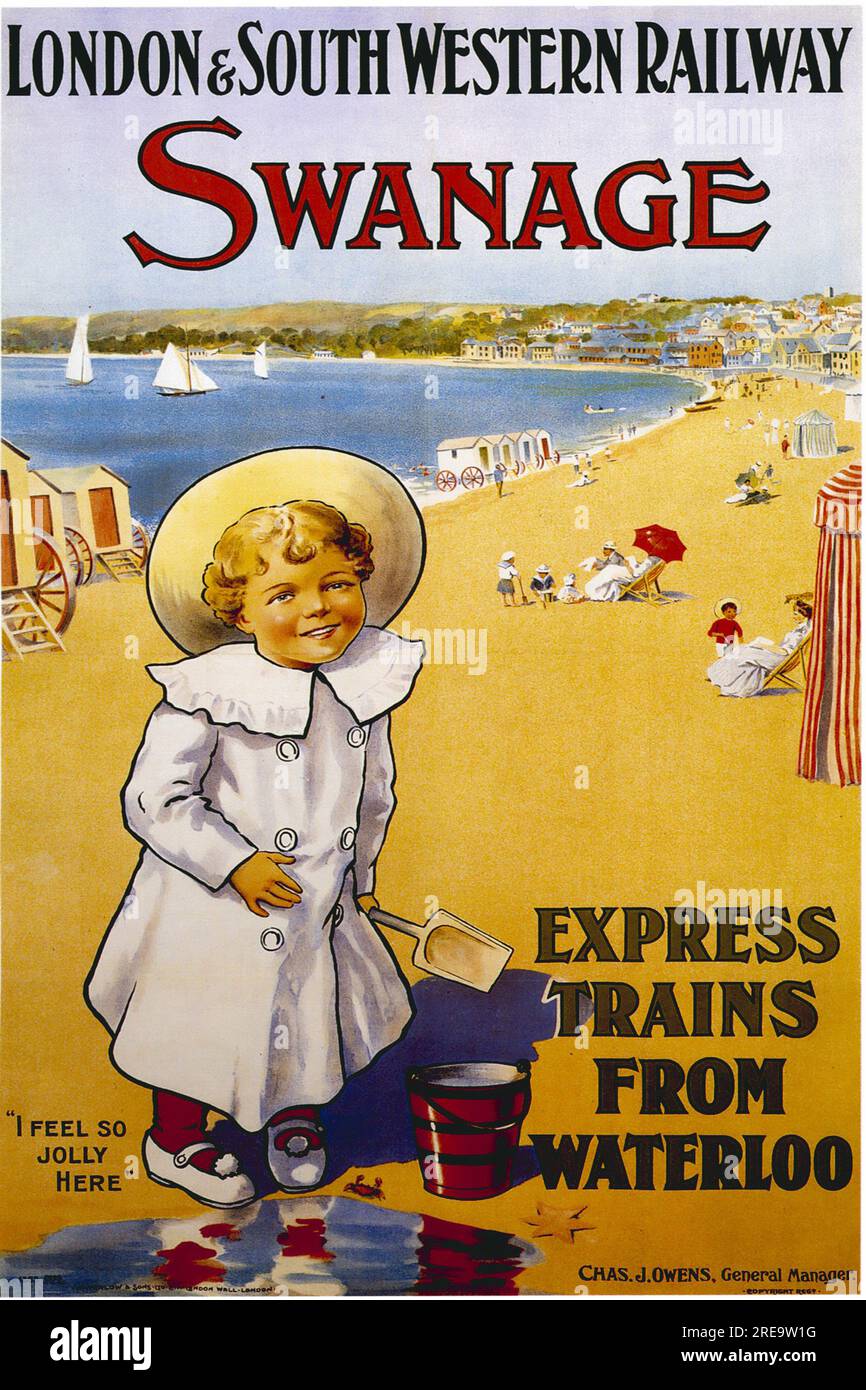 Steam train poster reproductions hi-res stock photography and images ...