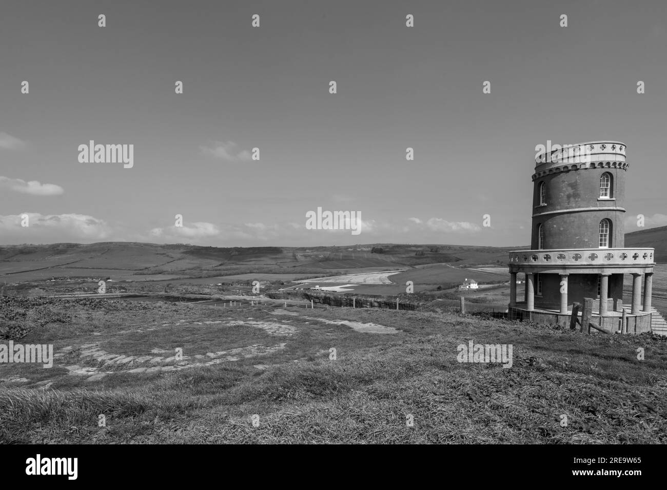Clavell Tower overlooking Kimmeridge Bay in Dorset Stock Photo - Alamy