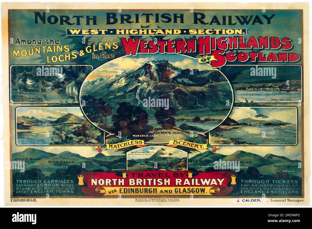 Retro train advertising posters hi-res stock photography and images - Alamy