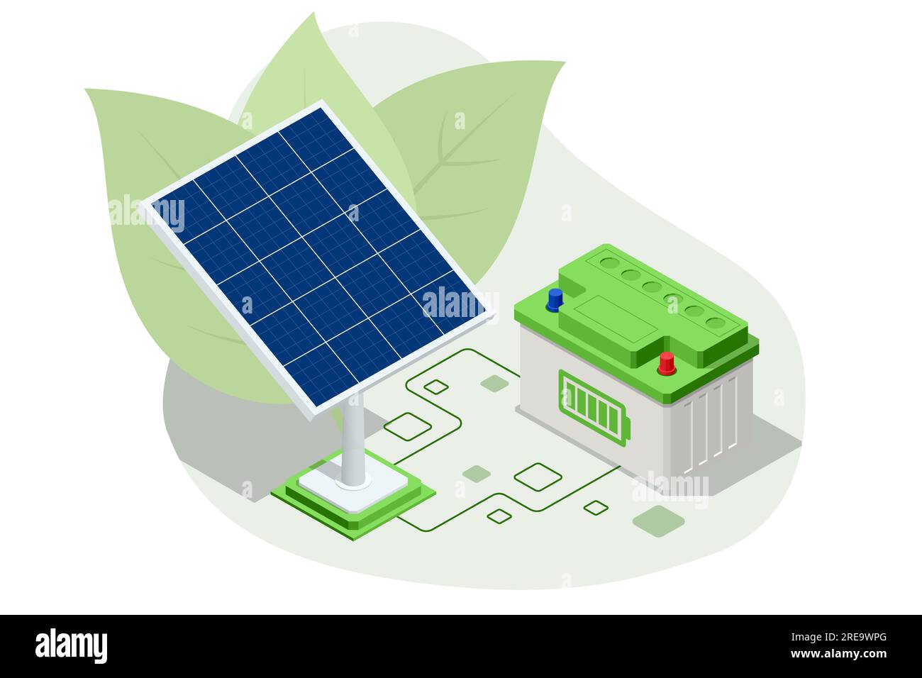 Cloud battery power supply isometric hi-res stock photography and ...