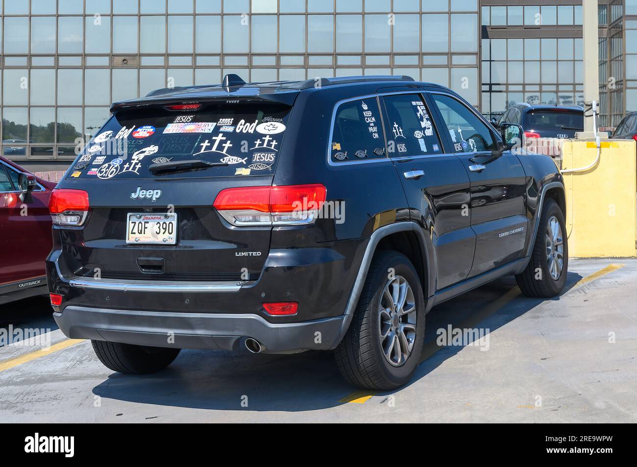 NEW ORLEANS, LA, USA - JUNE 29, 2023: Parked SUV with rear and side ...