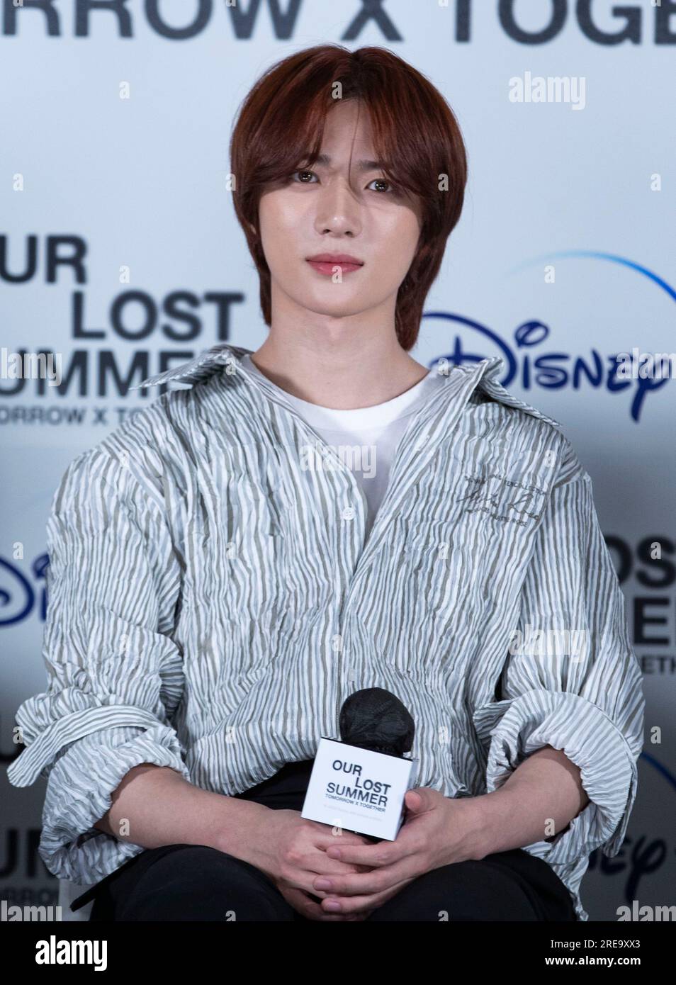 Seoul, South Korea. 26th July, 2023. South Korean singer Beomgyu (Choi ...