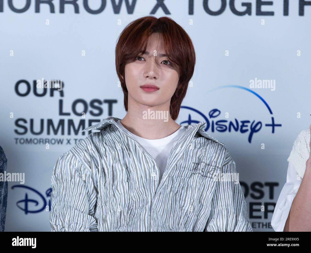 Seoul, South Korea. 26th July, 2023. South Korean singer Beomgyu (Choi Beom-gyu), photocall for ...