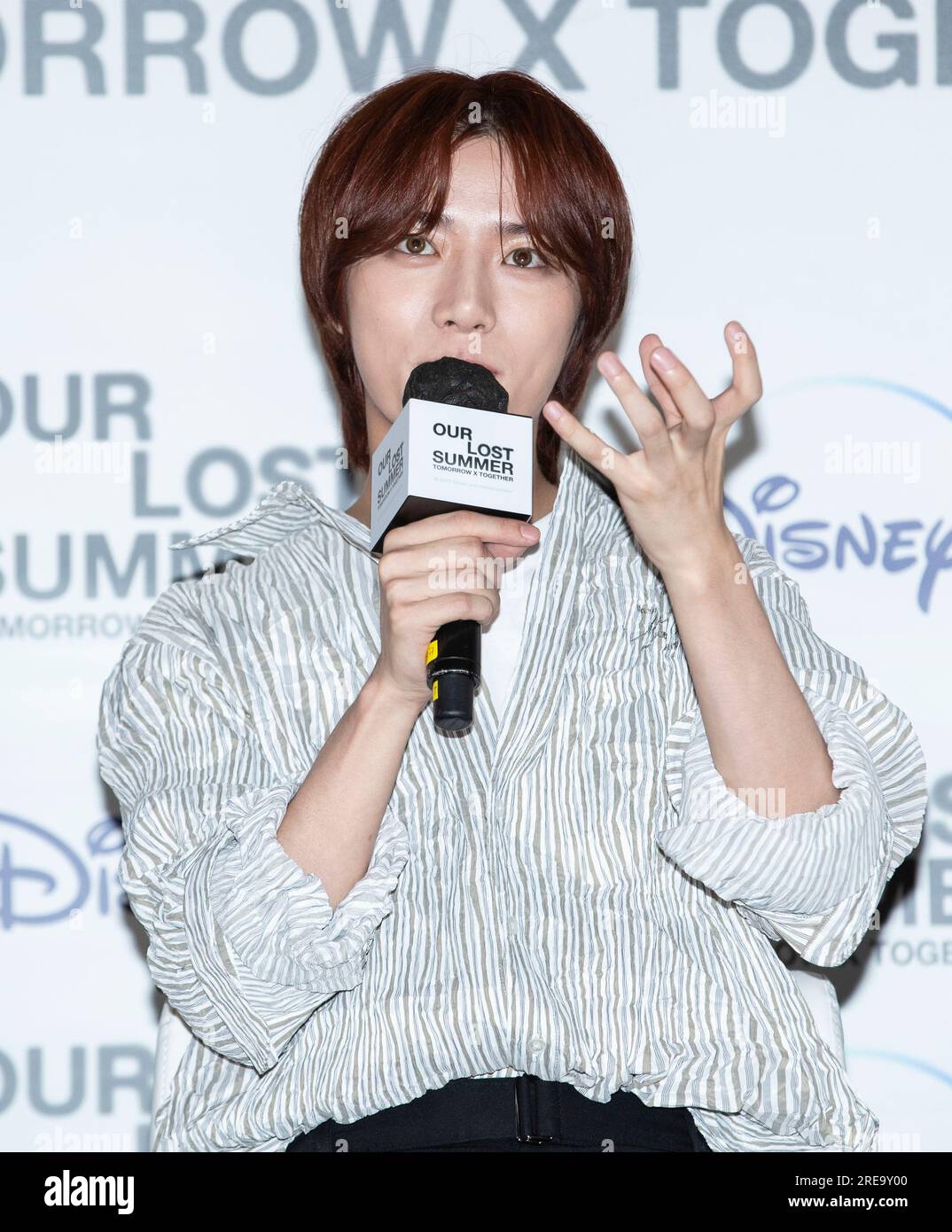 Seoul, South Korea. 26th July, 2023. South Korean singer Beomgyu (Choi ...