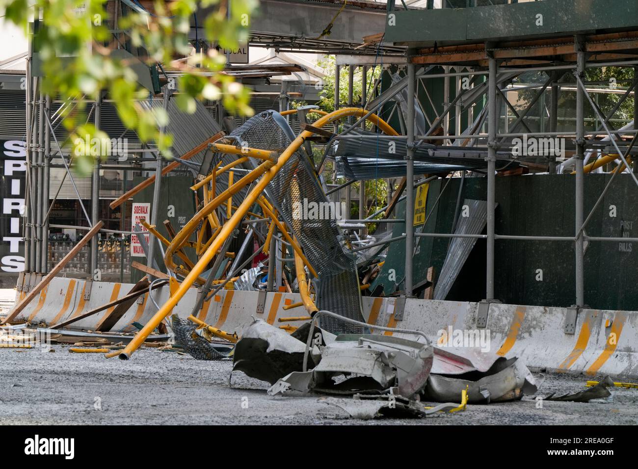 New York, New York, USA. 26th July, 2023. New York City Crane Collapse ...