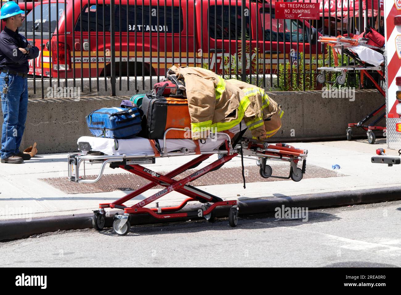 New York, New York, USA. 26th July, 2023. New York City Crane Collapse ...