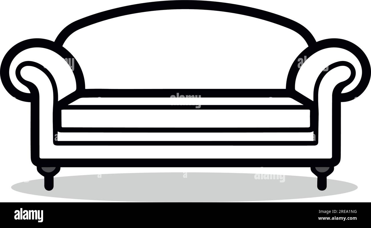 Sofa Vector Drawing