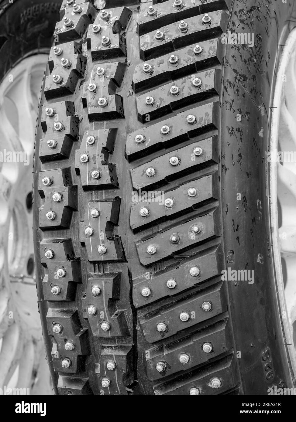Tires gravel Black and White Stock Photos & Images - Alamy