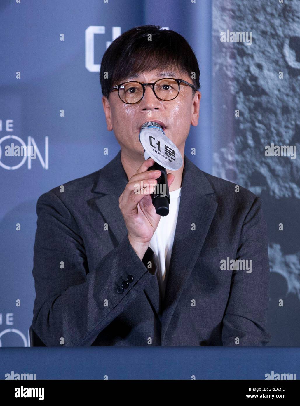 Seoul, South Korea. 25th July, 2023. (L to R) South Korean director Kim ...