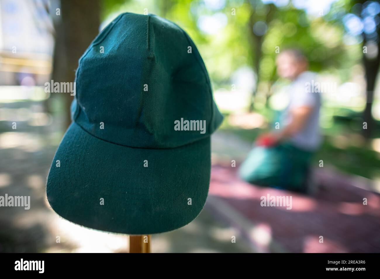 Baseball cap on the concrete floor hi-res stock photography and images ...