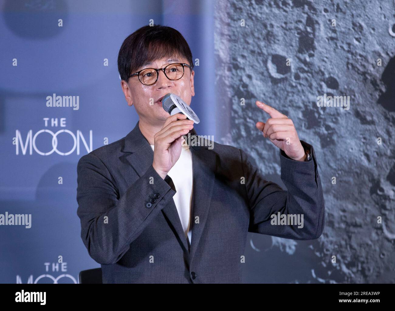 Seoul, South Korea. 25th July, 2023. (L to R) South Korean director Kim ...