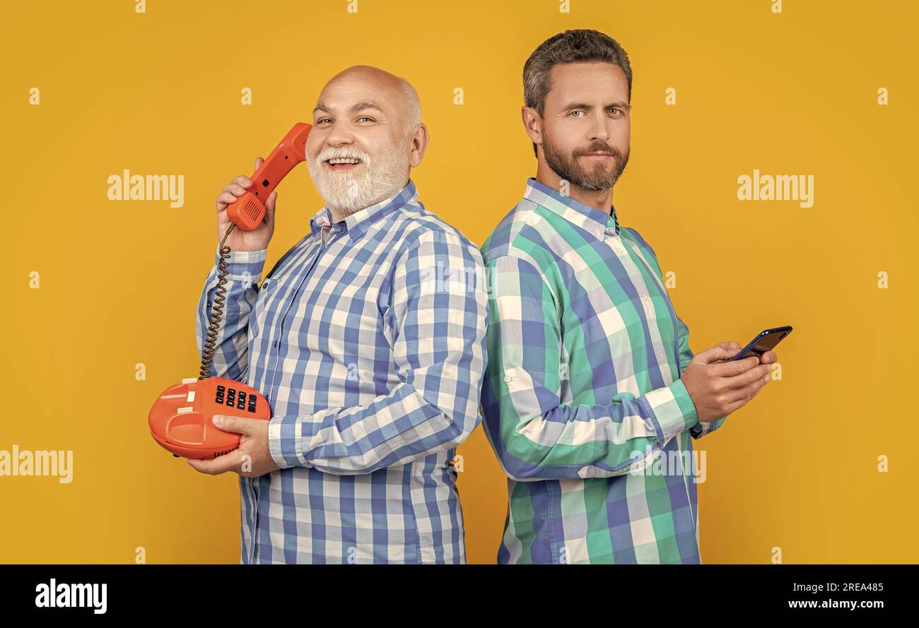image of men with vs technology phone and telephone. men with vs ...