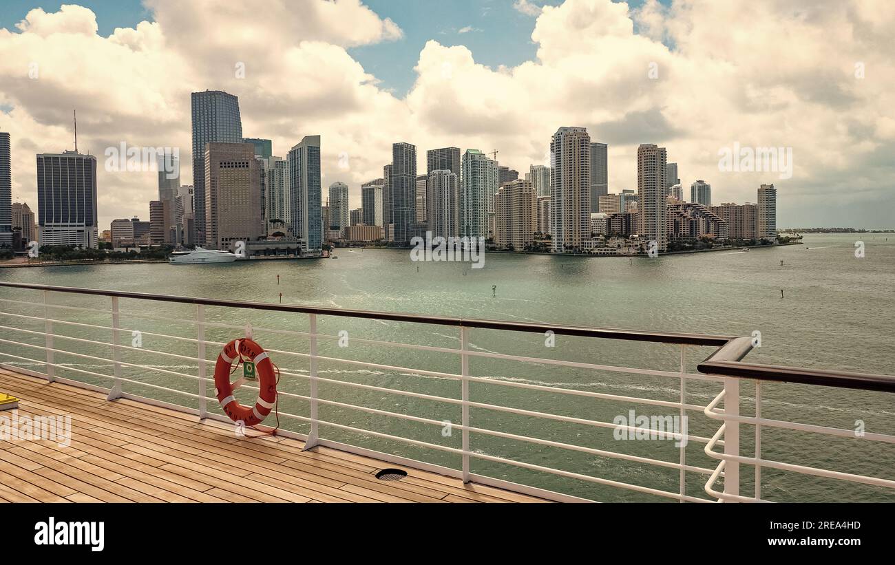 miami metropolis skyline skyscraper building with cityscape. miami ...