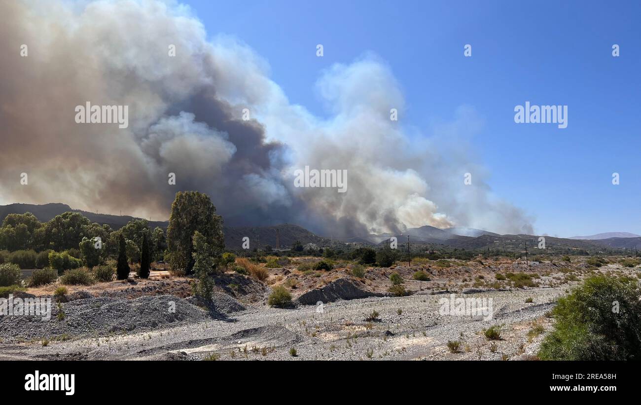 Rhodes wildfire hi-res stock photography and images - Alamy