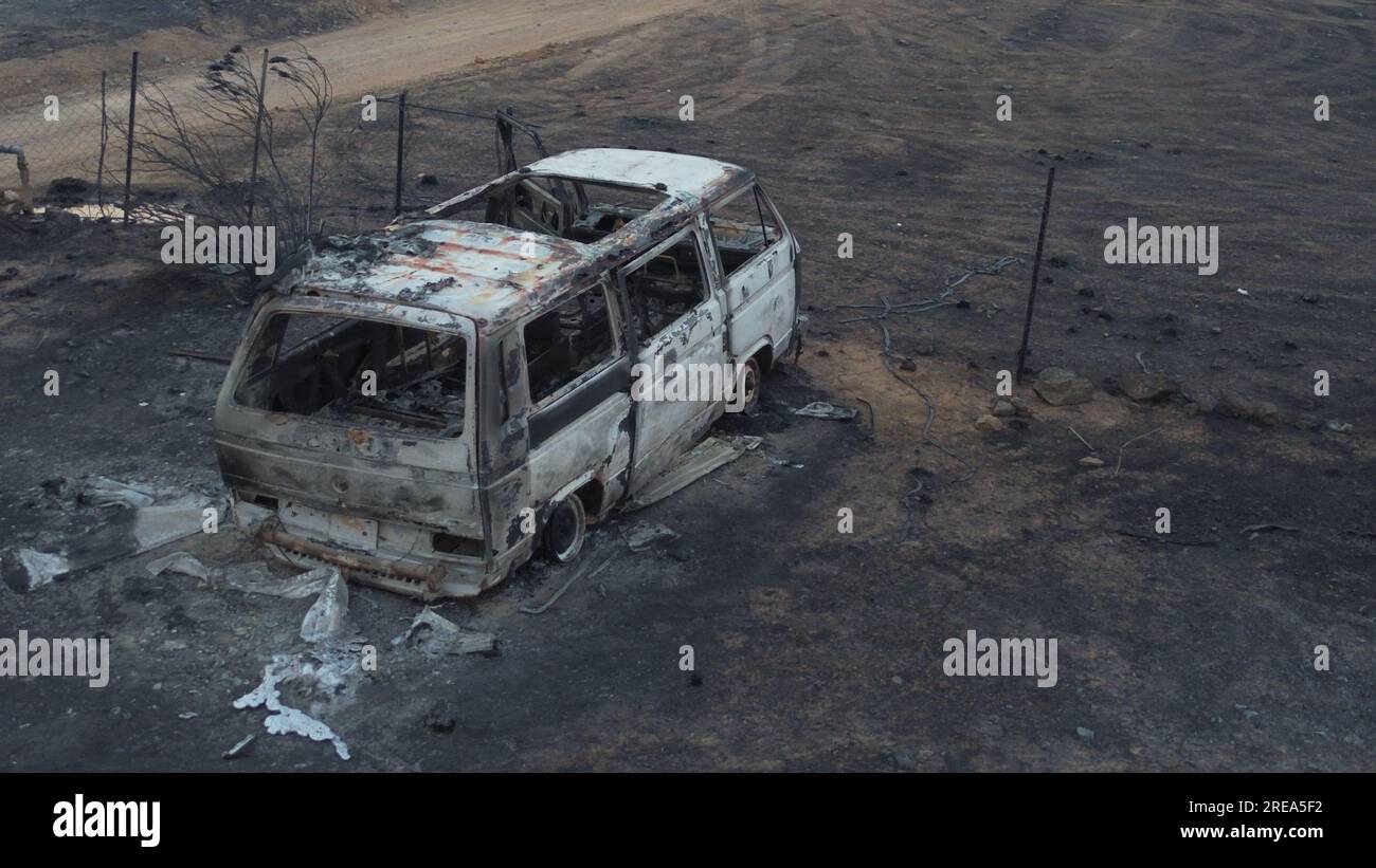 Rhodes wildfire hi-res stock photography and images - Alamy
