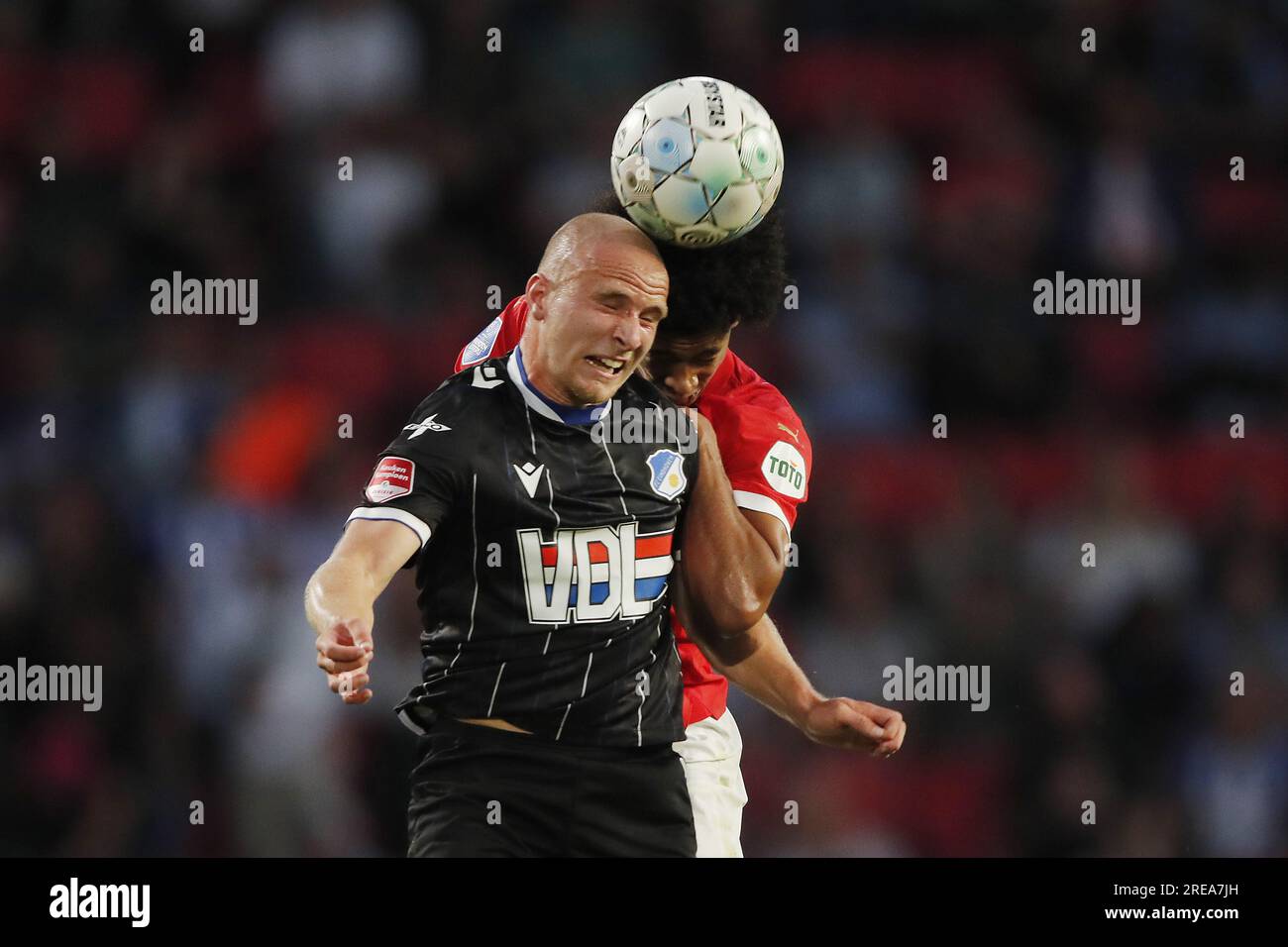 EINDHOVEN - (l-r) Evan Rottier of FC Eindhoven, Livano Comenencia of ...