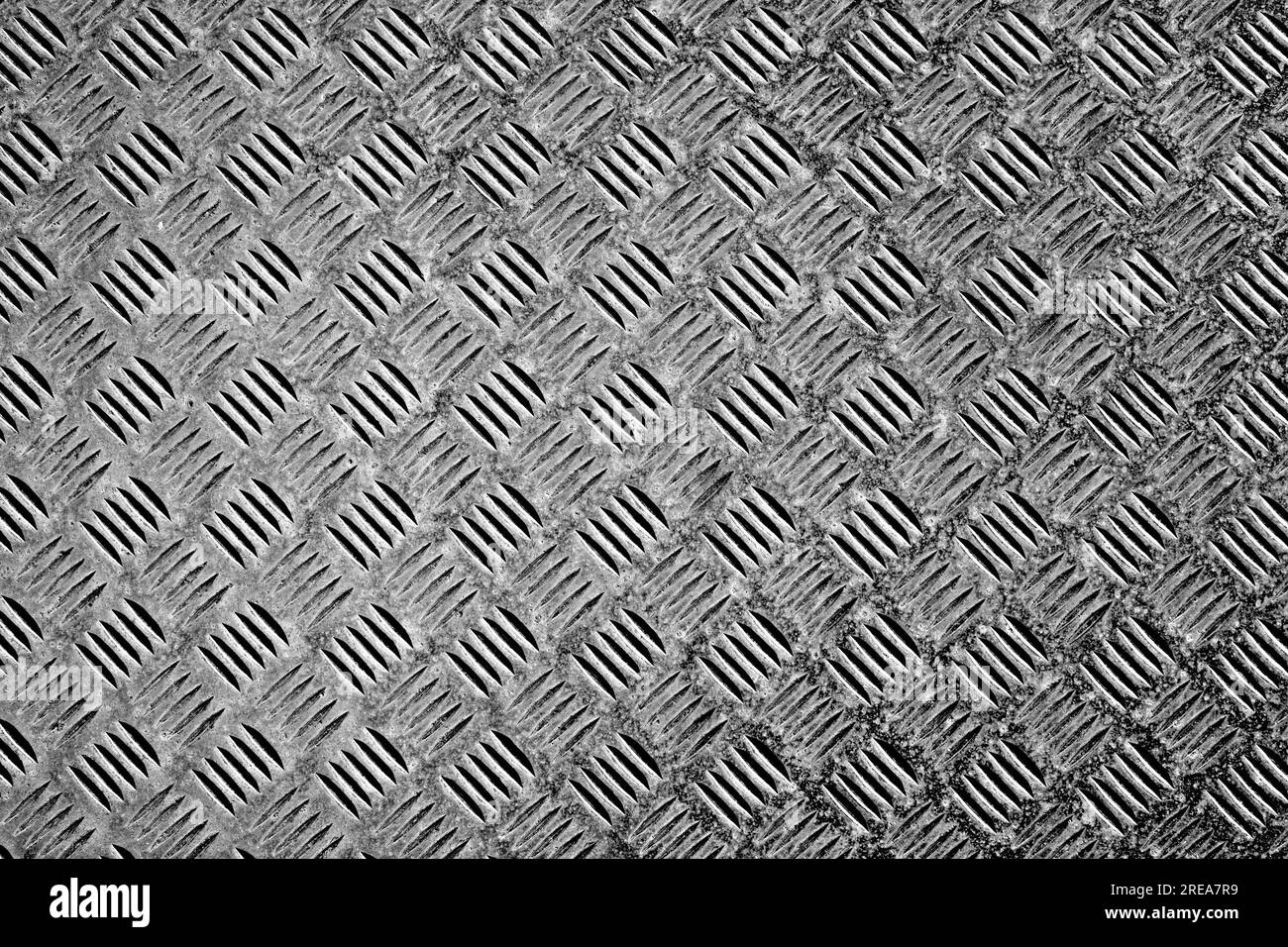 Metal plate background, in shades and grades of gray and silver ...