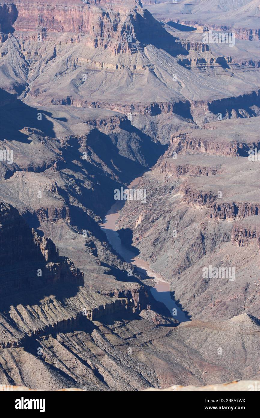 The rugged rock formations as you enter the colorful South Rim region ...