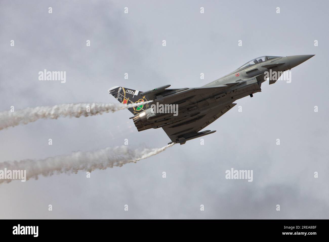Italian Air Force Typhoon displaying at the Royal International Air ...
