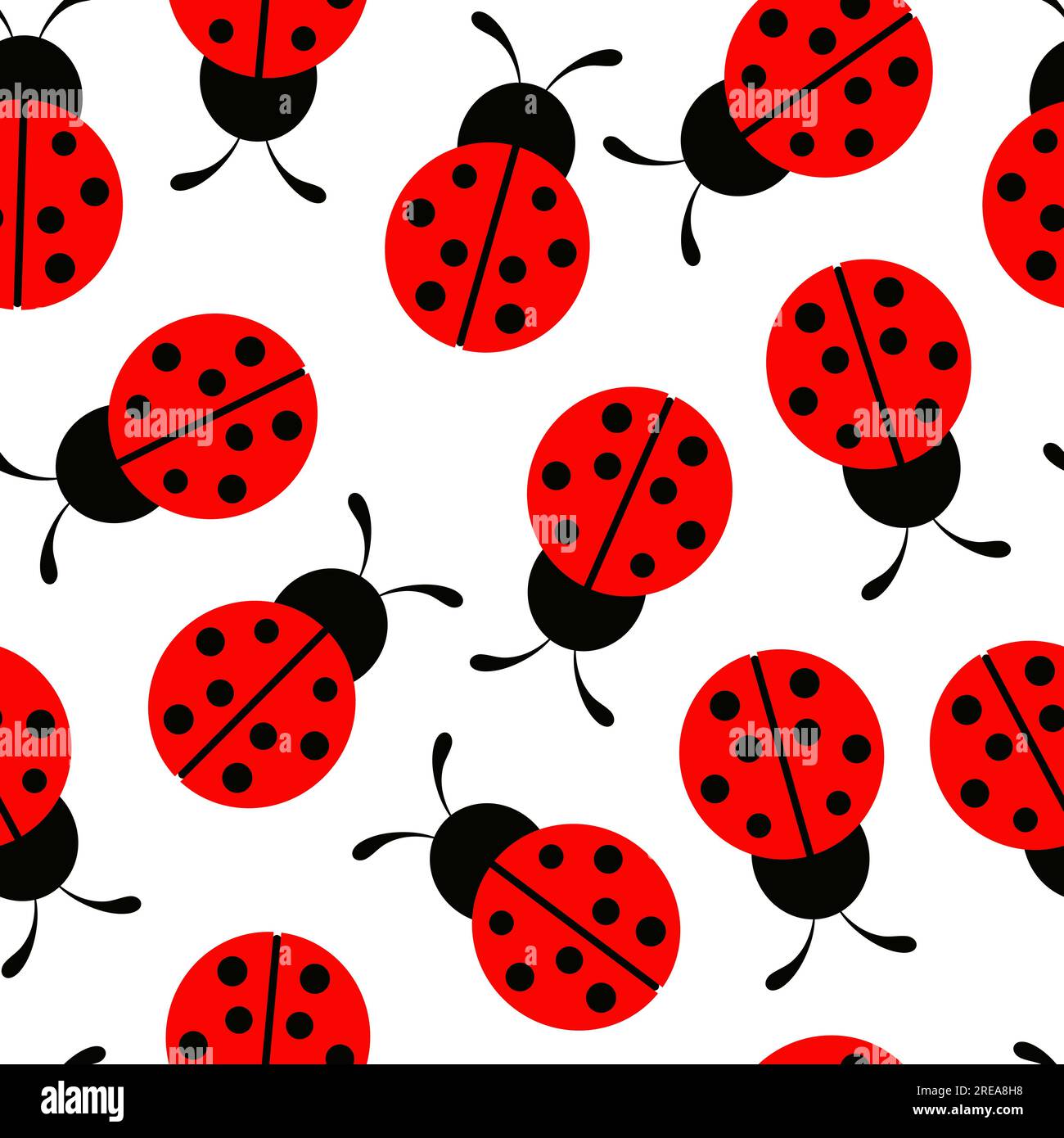 Seamless wallpaper ladybug. Vector continuous Stock Vector Image & Art ...