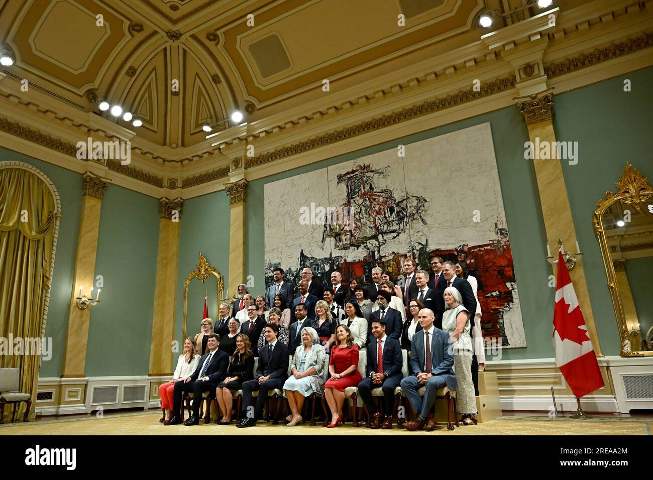 Ottawa, Canada. 26th July, 2023. Prime Minister Justin Trudeau poses ...