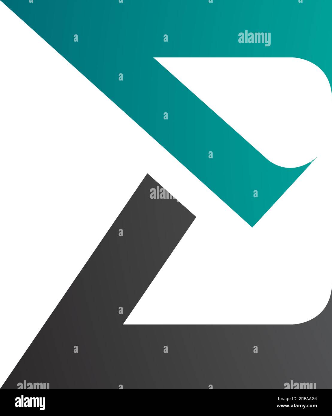 Persian Green and Black Sharp Elegant Letter E Icon on a White ...