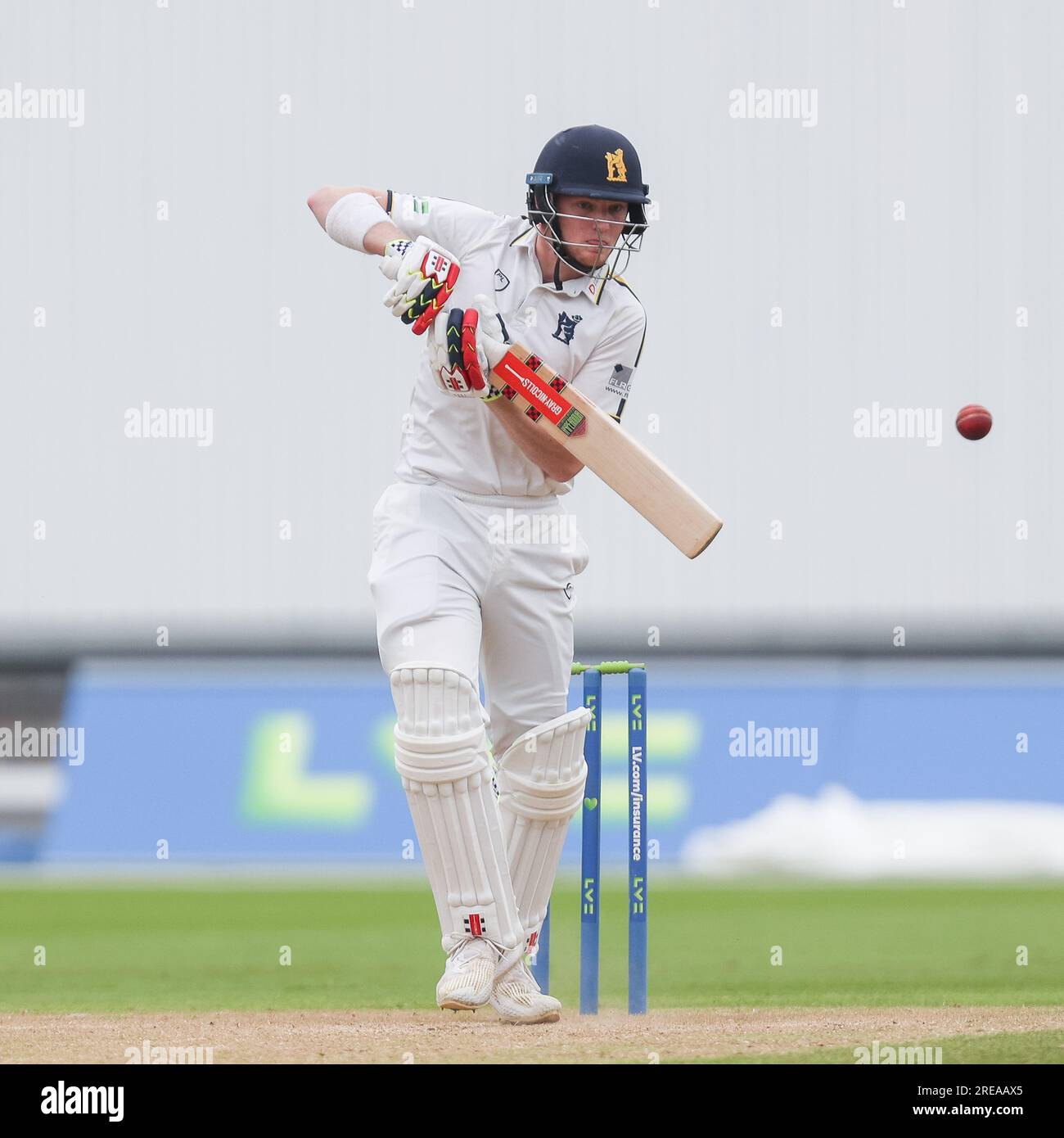 Warwickshire's Dan Mousley in action with the bat, taken in Birmingham ...